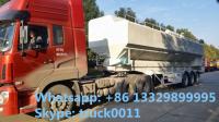 China hot sale 40m3-50m3 farm-oriented feed transported semitrailer, best price livestock animal feed pellet body semitrailer for sale