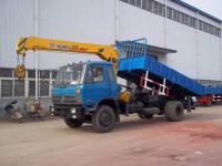 China good price 5Tons Truck Mounted Crane dump truck with crane boom dongfeng yuejin crane boom lorry vehicle for sale