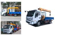 China good price 5Tons Truck Mounted Crane dump truck with crane boom dongfeng yuejin crane boom lorry vehicle for sale