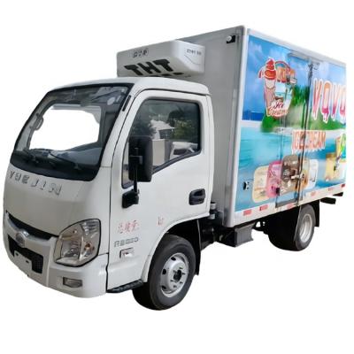 China Factory Direct Sale Price LED Lighting Refrigerated Van Truck with FRP and 80mm PU Slices for sale