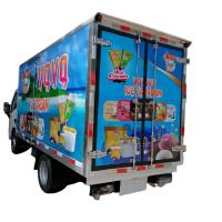China Factory Direct Sale Price LED Lighting Refrigerated Van Truck with FRP and 80mm PU Slices for sale