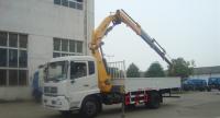 China Diesel Powered Variable Speed Truck Mounted Crane 4T 5T 6.3T knuckle crane boom lorry vehicle for sale