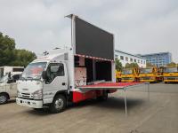 China 1-Year Warranty isuzu Mobile LED Advertising Display Truck with Different Color Upon Request and 160° Viewing Angle for sale