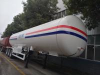 China 20T-30T Mobile LPG Gas Storage Tanker with JOKE Outriggers Customized Company Logo for sale