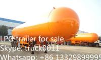 China LPG propane ammonia Isobutane Propane Propylene truck trailer, China hot sale propane gas tranported tank trailer for sale