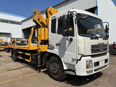 China Bigger Loading Capacity One Towing Two Flatbed Type Wrecker Tow Truck with Small Angle Of Flatbed To Ground for sale