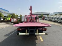 China Skid-proof One Towing Two Flatbed Wrecker Towing Truck with Italy Imported Special Balance Valve for sale