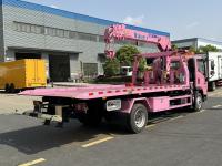 China Skid-proof One Towing Two Flatbed Wrecker Towing Truck with Italy Imported Special Balance Valve for sale