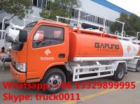 China hot sale! 2020s dongfeng 4*2 RHD 5M3 fuel dispensing truck, factory sale best price dongfeng 5m3 oil refueler truck for sale
