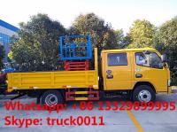 China DongFeng 4*2 LHD/RHD lifting high altitude operation truck for sale, best price hydraulic manlift aerial platform truck for sale