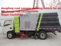 China dongfeng 4*2 LHD 120Hp diesel street sweeper truck with factory price, hot sale best price dongfeng road sweeping truck for sale