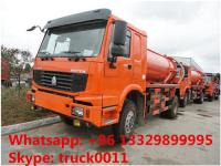 China HOT SALE! SINO TRUK HOWO brand 4*4 10m3 sewage suction trucks, factory sale best price HOWO 10m3 sludge tank truck for sale