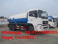 China best price DONGFENG TIANLONG 6*4 16M3 vacuum tank truck for sale, factory sale dongfeng16cbm sewage suction truck for sale