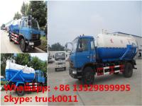 China 2020s best seller dongfeng 153 8cbm sewage sucking vehicle for sale, factory sale best price dongfengLHD vacuum truck for sale