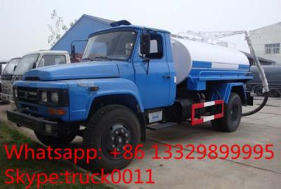 China hot sale best price dongfeng140 long head sewage suction truck, dongfeng 4*2 5cbm vacuum sludge tank truck for sale for sale
