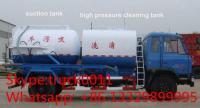 China Dongfeng  153 4*2 LHD 8M3 Sewage Suction with Cleaning Truck, HOT SALE! best price dongfeng vacuum sewer cleaning truck for sale