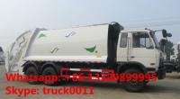 China hot sale good price dongfeng 6*4 18cbm garbage compactor truck, factory best price dongfeng 16m3 compacted garbage truck for sale