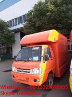 China 2020s new forland 4*2 RHD 39KW diesel mobile kitchen vending truck for sale, forland mobile food minivan for sale for sale
