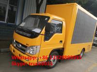 China hot sale new FORLAND 4*2 Mobile LED screen advertising vehicle, forland 50KW diesel mobile LED digital billboard truck for sale