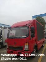 China HOWO light duty 4*2 LHD/RHD mobile digital billboard LED advertising vehicle,  SINO TRUK HOWO mobile LED billboard truck for sale