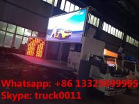 China DONGFENG 4*2 LHD LED outdoor advertising vehicle for sale, new dongfeng Mobile P4/P5/P6 LED billboard truck with stage for sale