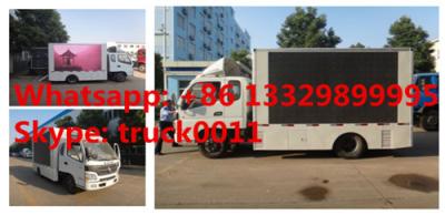 China FOTON AUMARK 4*2 LHD/RHD mobile digital billboard LED advertising vehicle for sale,HOT SALE! P6/P8 mobile LED truck for sale