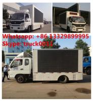 China FOTON AUMARK 4*2 LHD/RHD mobile digital billboard LED advertising vehicle for sale,HOT SALE! P6/P8 mobile LED truck for sale