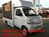 China best price Chang'an 4*2 mobile LED digital advertising truck for sale, Chang'an gasoline P4/P5/P6 LED screen box vehicle for sale