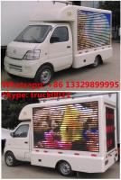 China best price Chang'an 4*2 mobile LED digital advertising truck for sale, Chang'an gasoline P4/P5/P6 LED screen box vehicle for sale