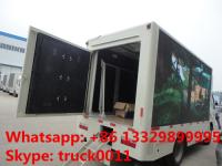 China best price Chang'an 4*2 mobile LED digital advertising truck for sale, Chang'an gasoline P4/P5/P6 LED screen box vehicle for sale