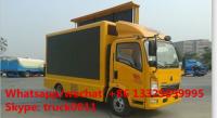 China SINO TRUK HOWO light duty 4*2 LHD mobile digital billboard LED advertising vehicle for sale,HOT SALE! HOWO LED truck for sale