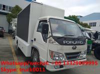 China Forland RHD mobile LED fullcolor outdoor advertising vehicle for sale, Forland 4*2 RHD mobile P6/P8 LED billboard truck for sale