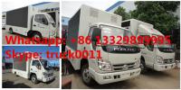 China FOTON AUMARK 4*2 RHD mobile digital billboard LED advertising vehicle for sale, bigger mobile LED truck with stage for sale