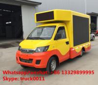 China Karry brand mini mobile LED digital advertising truck for sale, HOT SALE! best price 4*2 LHD mini P6/P8 LED truck for sale