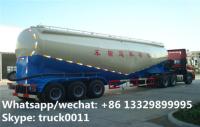 China 2020s new best price 3 axles 50cbm-90cbm powder material transport semitrailer for sale, bulk cement powder trailer for sale