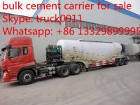 China 2020s new best price 3 axles 50cbm-90cbm powder material transport semitrailer for sale, bulk cement powder trailer for sale