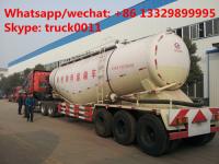 China 2020s new best price 3 axles 50cbm-90cbm powder material transport semitrailer for sale, bulk cement powder trailer for sale