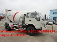 China factory direct sale best price FORLAND 4*2 RHD cement mixer truck, hot sale forland RHD 4m3 concrete mixer drum truck for sale