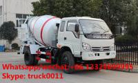 China factory direct sale best price FORLAND 4*2 RHD cement mixer truck, hot sale forland RHD 4m3 concrete mixer drum truck for sale