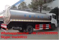 China high quality Dongfeng tianjin 4*2 LHD12m3 fresh milk tank truck for sale, factory sale best price foodgrade milk truck for sale