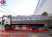 China China famous FAW 6*2 18000L LHD CLW brand milk tank truck for sale, Factory sale best price stainless liquid food truck for sale