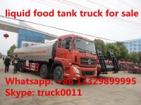 China China famous FAW 6*2 18000L LHD CLW brand milk tank truck for sale, Factory sale best price stainless liquid food truck for sale