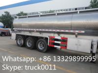 China high quality and competitive price 45,000L stainless steel milk tank for sal, CLW brand newe foodgrade milk tank trailer for sale