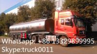 China high quality and competitive price 45,000L stainless steel milk tank for sal, CLW brand newe foodgrade milk tank trailer for sale