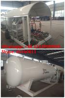 China 2021s customized 8m3 4tons mobile skid lpg tank for sale,cheapest price skid lpg tank plant with single digital scale for sale
