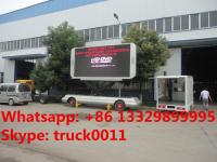 China new designed up-straight outdoor mobile LED advertising billboard semitrailer, best price mobile P4/P5/P6 LED trailer for sale