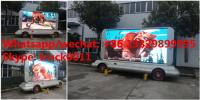 China new designed up-straight outdoor mobile LED advertising billboard semitrailer, best price mobile P4/P5/P6 LED trailer for sale