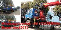 China factory sale best price dongfeng 6*4 LHD 8-12tons truck with crane, hot sale dongfeng 210hp diesel truck mounted crane for sale
