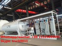 China Factory direct sale best price 25m3 mobile skid lpg tank with digital scales, skid lpg gas plant with 4 digital scales for sale