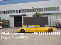 China factory sale best price outdoor mobile digital LED billboard advertising trailer, best price mobile LED screen vehicle for sale